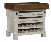 Kitchen Island Double Sided - Counter Top Breakfast Bar - Haigh Blue ...