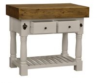 Kitchen Island Double Sided - Counter Top Breakfast Bar - Haigh Blue ...