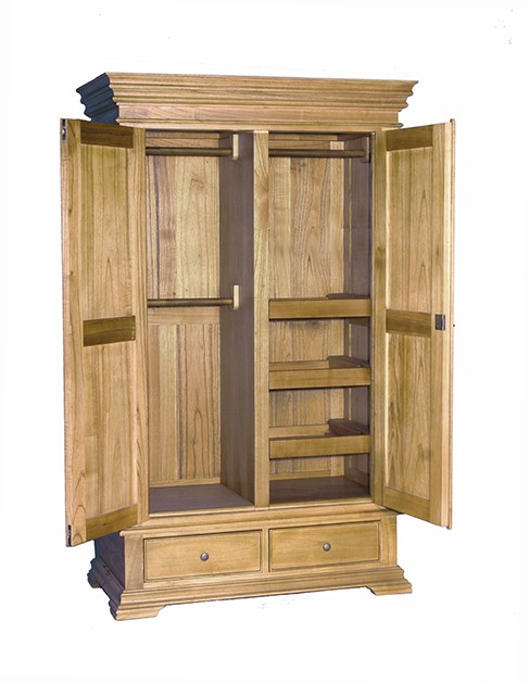 Provence Quadruple Wardrobe - Center Mirrors - Island Furniture Co
