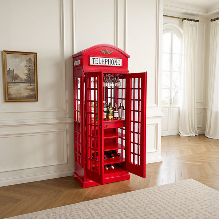 Drinks Cabinet - Iconic BT Telephone Box Style Bar 2 Doors- Pillar Box ...