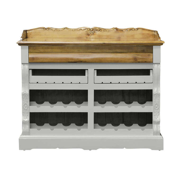 Kitchen Island Double Sided - Counter Top Breakfast Bar - Haigh Blue ...