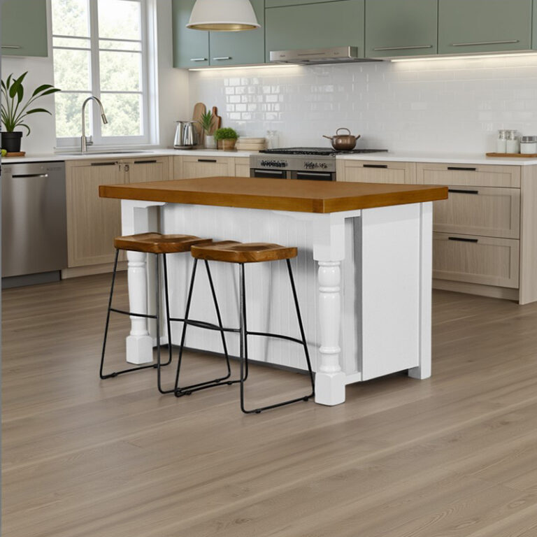 Kitchen Island Double Sided - Counter Top Breakfast Bar - Grey Colour ...